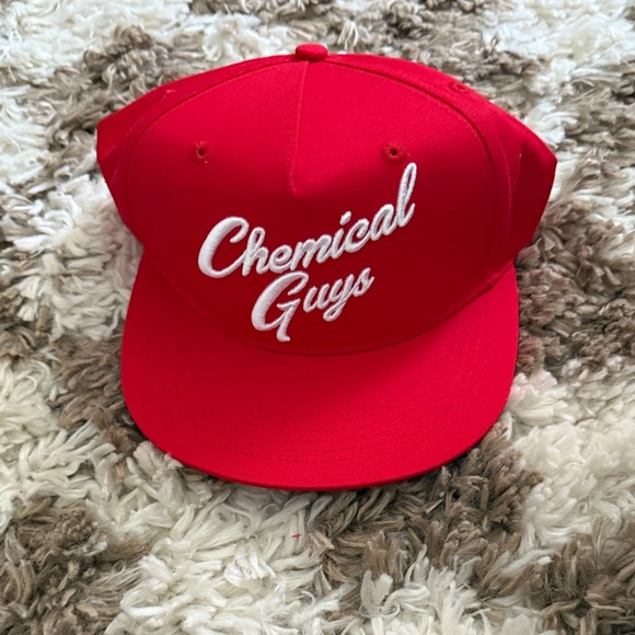 chemical guys | Accessories | Red Snapback Hat | Poshmark